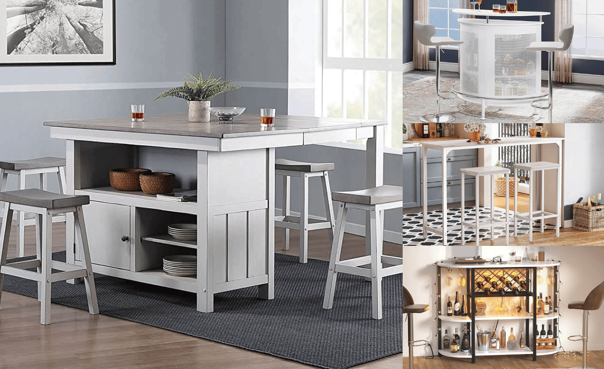 Put the Bar Up High: 8 Trendy White Bar Tables!