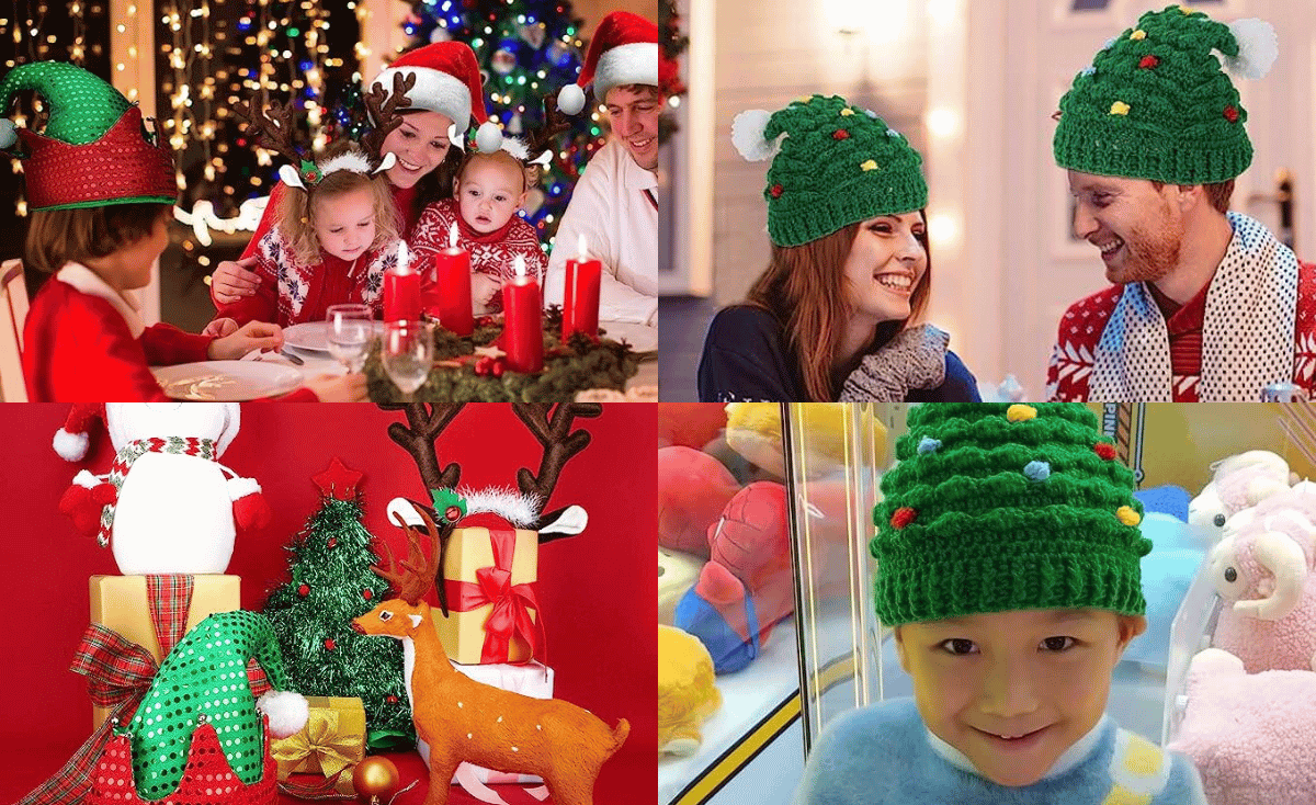 Fun Christmas Tree Hats For A Festive and Fabulous Holiday!!